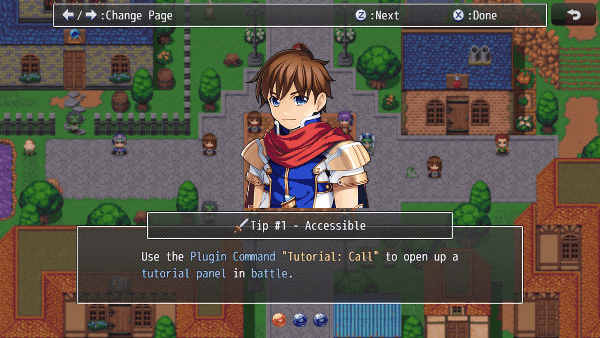 Tutorial Panel System plugin for RPG Maker MZ by VisuStellaMZ