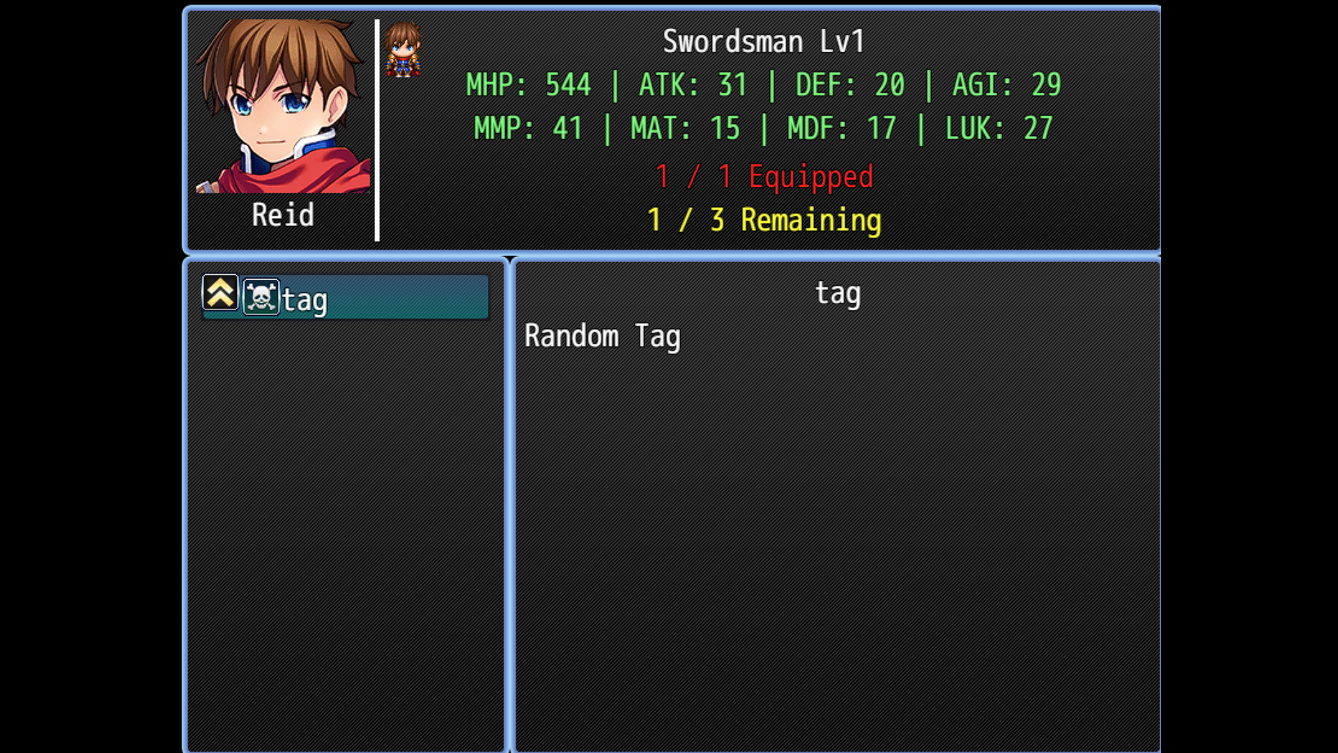 RPG Maker MZ: Actor Construct by Synrec
