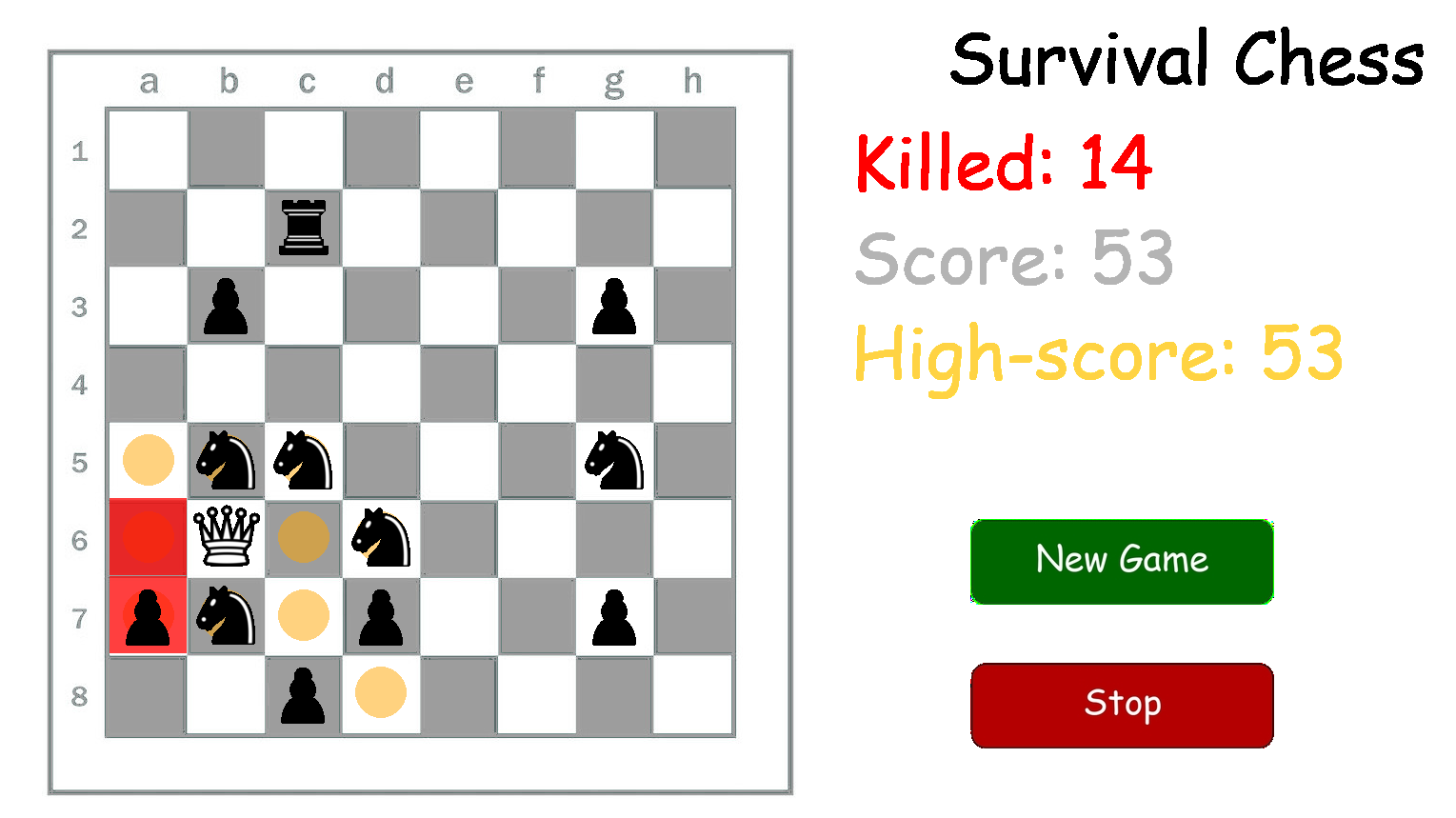 Survival Chess by Spaghetti Monsters for SemesterGameJam WS 2022 - itch.io