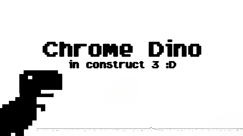 Chrome Dino in Construct 3 :D by skeblox