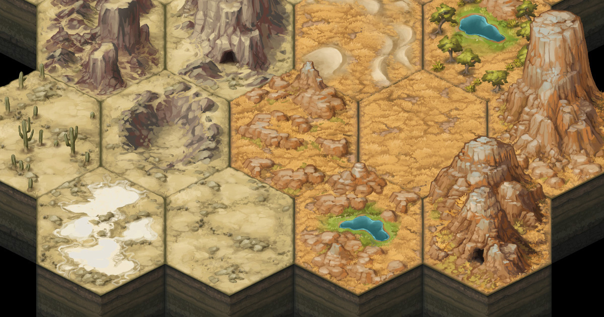 Hex Deserts Terrain by David Baumgart