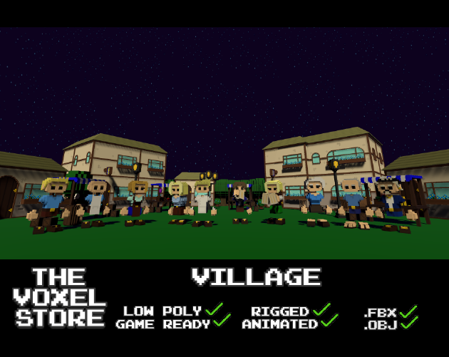 Voxel Village by The Voxel Store