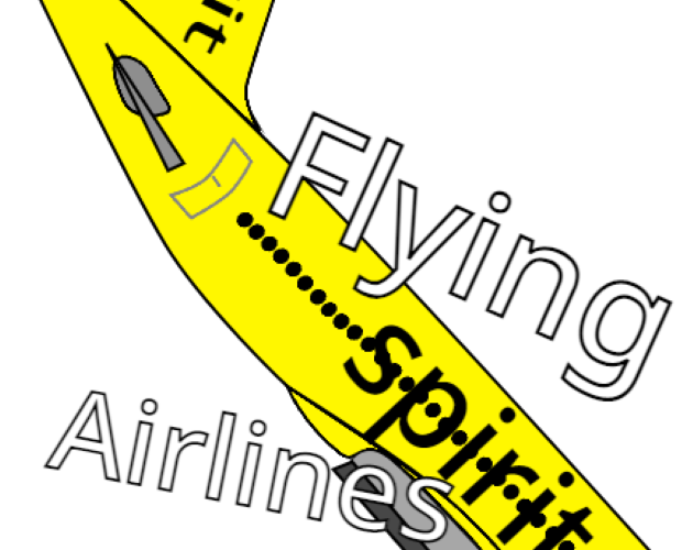 flying spirit airlines by WilliamAnimate