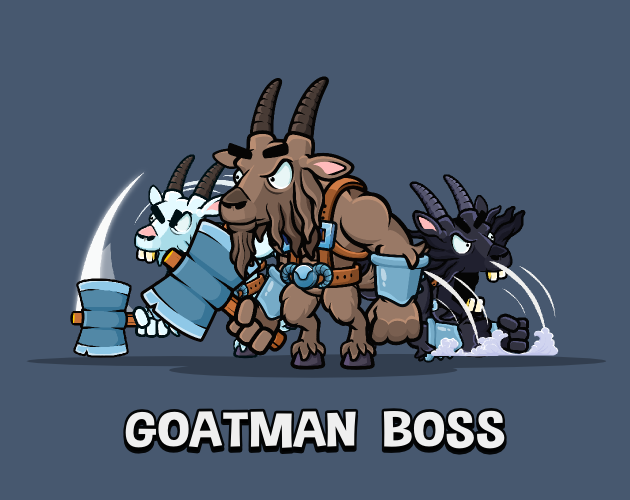 Goatman game boss character by Robert Brooks - gamedeveloperstudio.com Goatman game boss character by Robert Brooks - gamedeveloperstudio.com