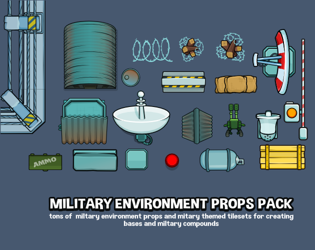Top down military environment assets by Robert Brooks ...