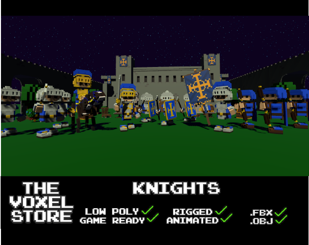 Voxel Knights by The Voxel Store