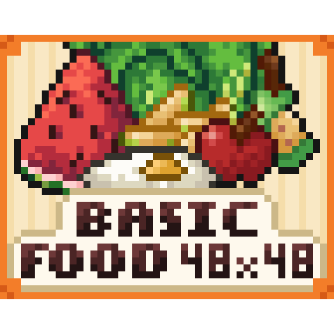 Basic Food Assets pack by DreamBones