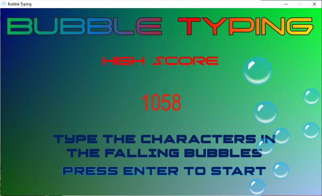 Bubble Typing by Bixoftware