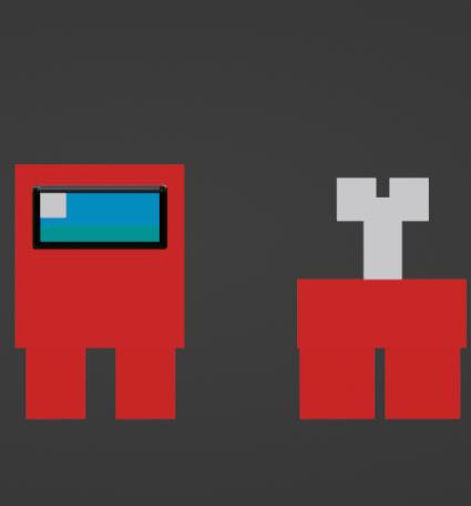 minecraft style among us rig by SnowBallFactory5