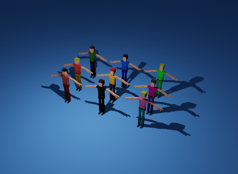 Low Poly Man Pack by Joao9396