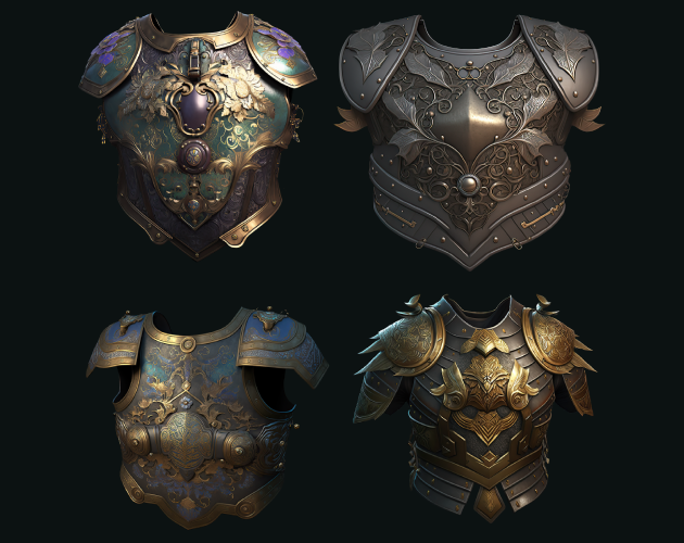 60+ Chest Armor Pieces by KDRN