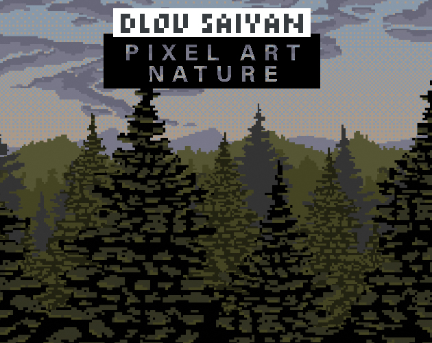 Pixel art backgrounds platformer nature pack by Dlou Saiyan