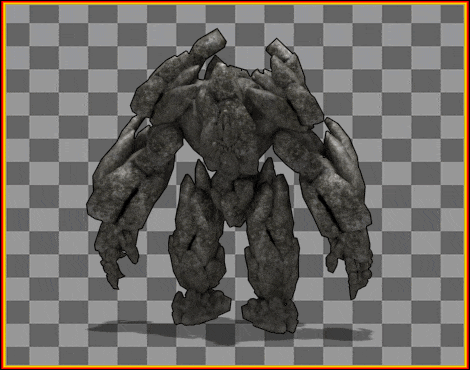 Animated Isometric Stone Golem by Engvee
