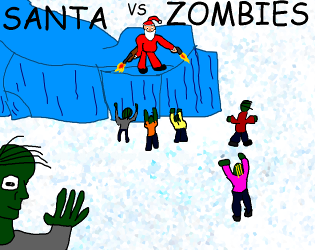 Santa vs Zombies by Skuttie