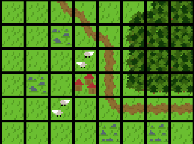 16x16 Map Tiles by Worio