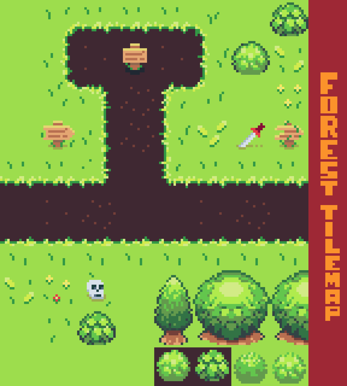 Forest Tileset16x16 by Z.dextiny