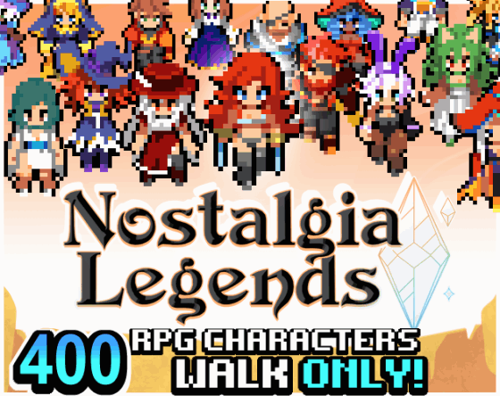 400 RPG Characters [Walk ONLY] (Nostalgia Legends) 001 by Noiracide
