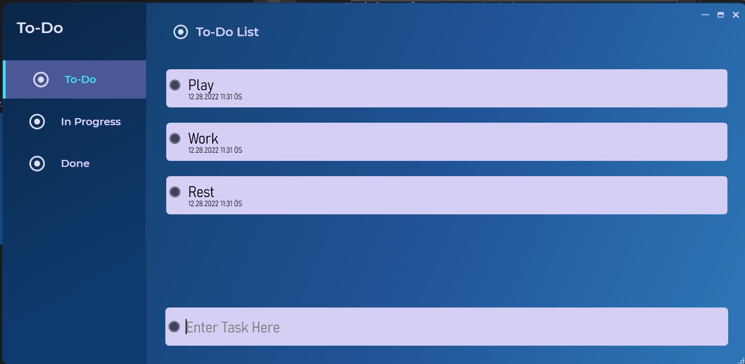 To Do List By Sarper Makas 