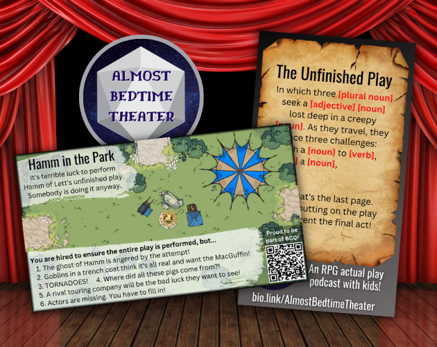 Almost Bedtime Theater - Business Card Quest 2023! by Almost Bedtime Theater