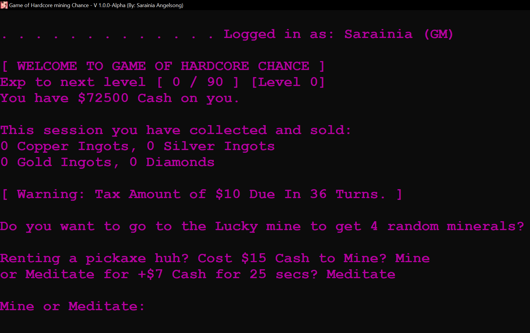 Game-Of-Hardcore-Mining-Chance by Sarainia