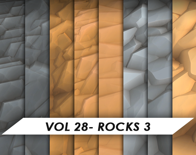 Stylized Textures - Vol 28 - Rocks 3 by oleekconder