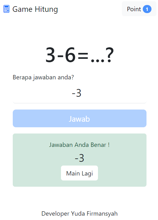 Game Hitung by Codingan