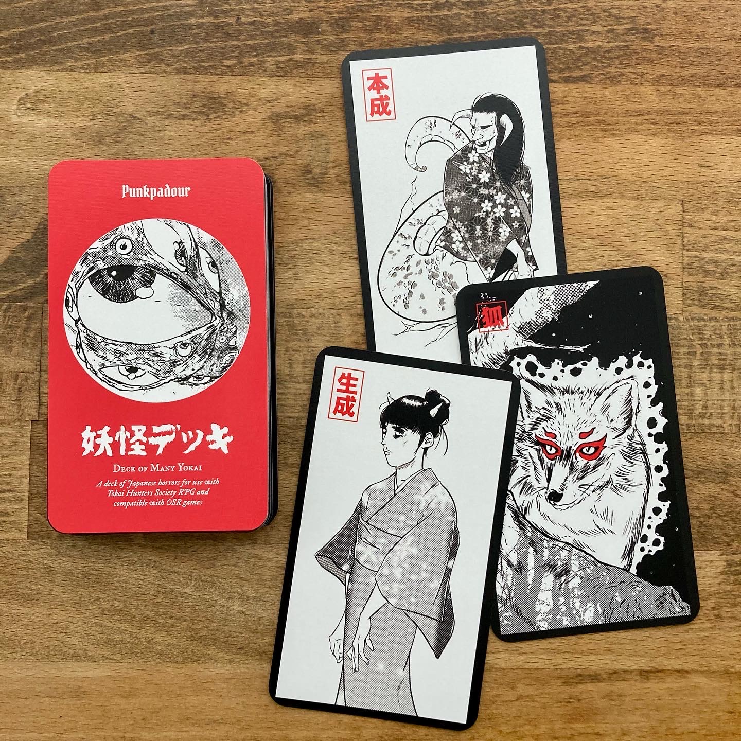 Deck of Many Yokai test print! - itch.io
