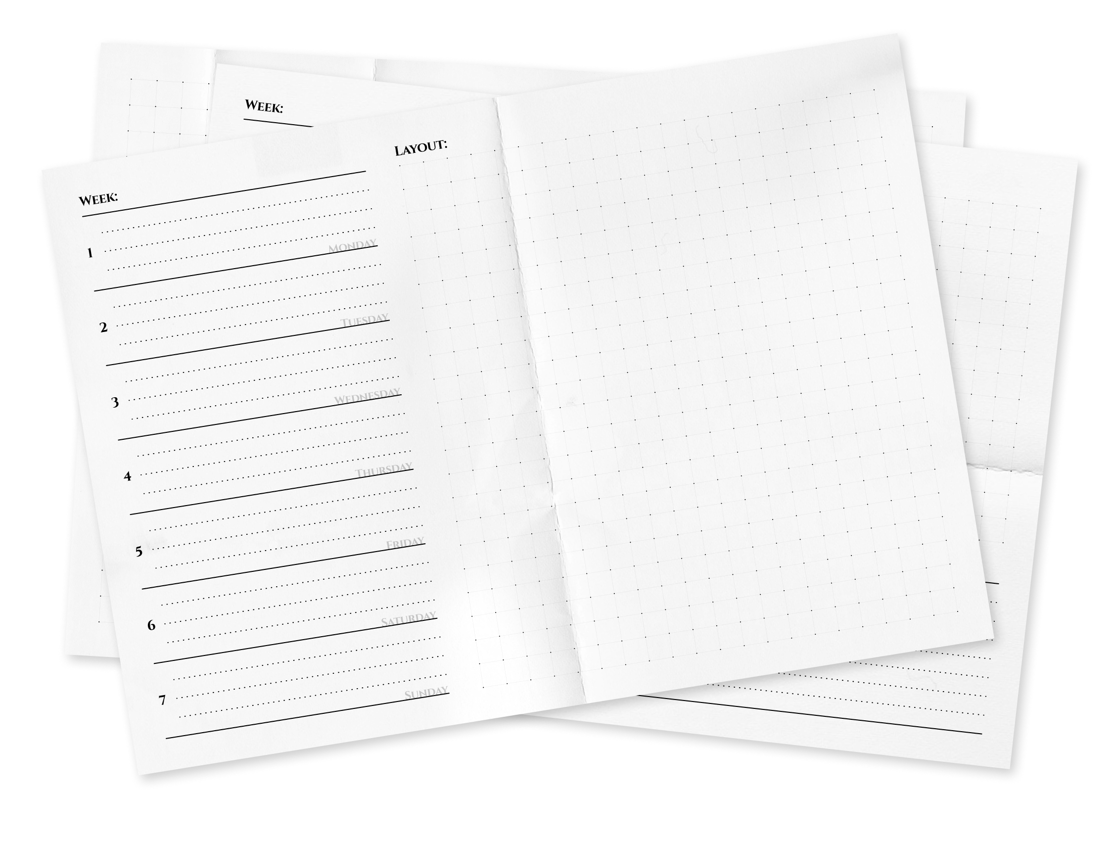 Weekly Dungeon Planner Sheets By Lazarus