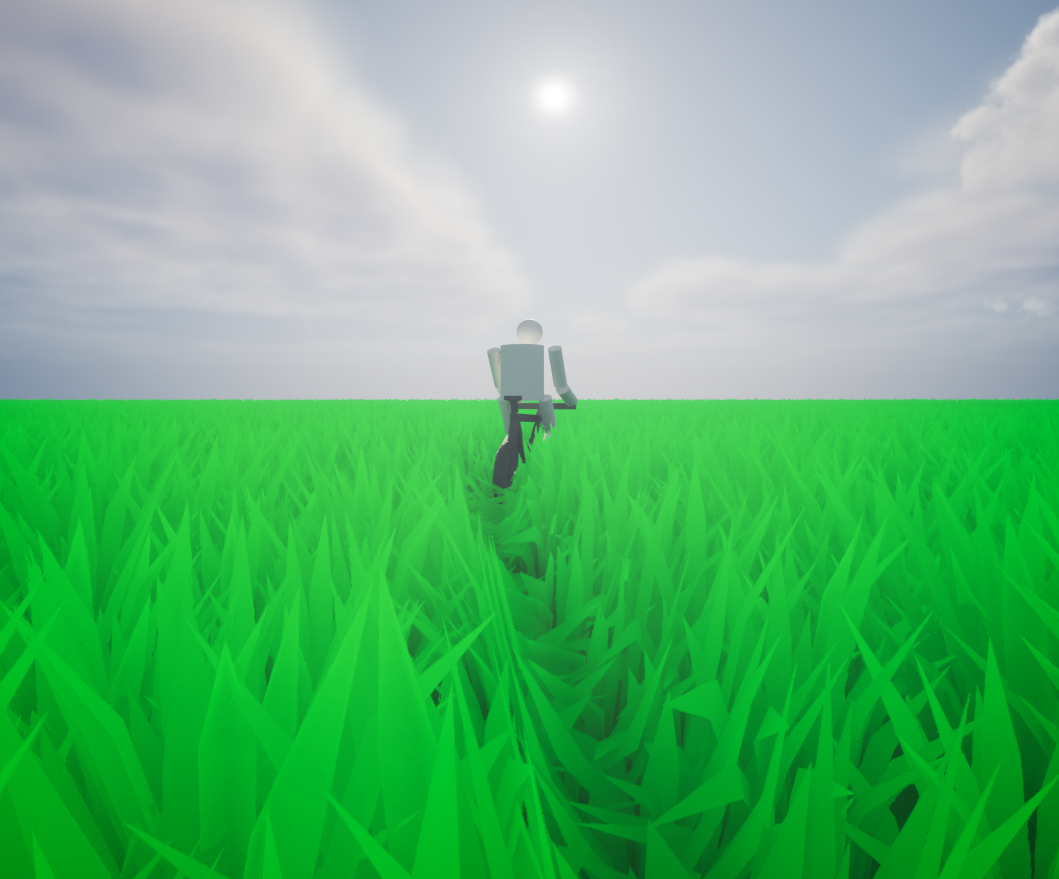 Interactive Grass (UE5) by Vincent Geffroy