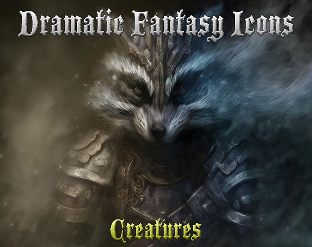 Dramatic Medieval Fantasy RPG Icons - Creatures by Infinity PBR