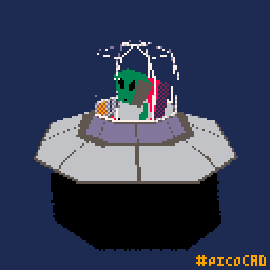 lil' UFO (picoCAD Model) by TDexel