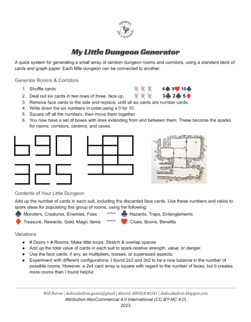 My Little Dungeon Generator by Dodocahedron Games