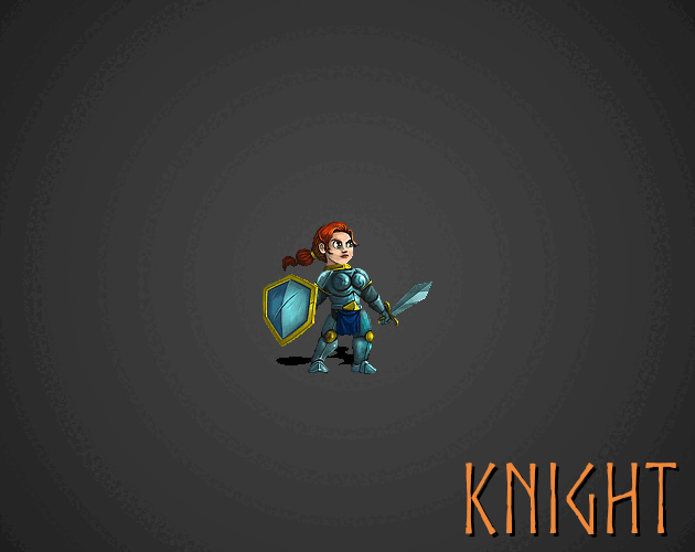 Animated Cartoon Knight (Side Battler) by Shaneopolis
