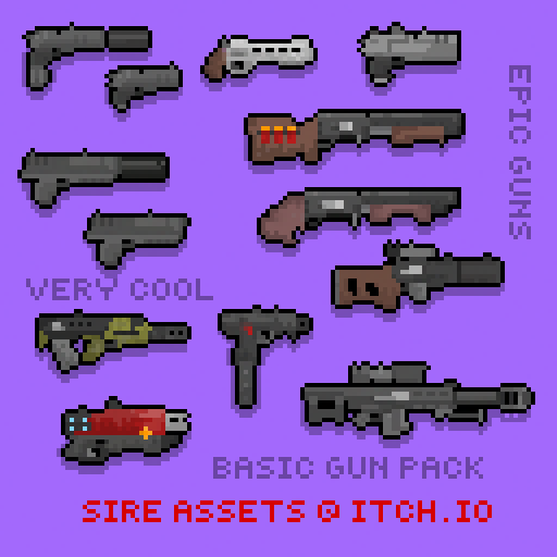 BASIC gun asset pack by sire assets