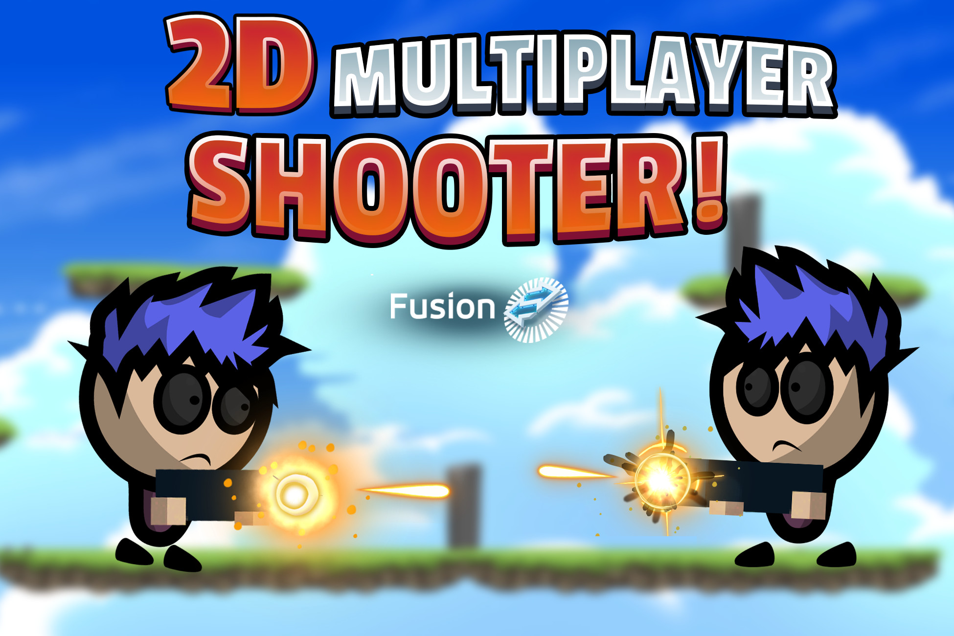 2D Online Multiplayer Shooter! (Photon Fusion) by BTOUnityAssets