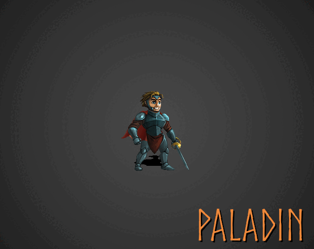 Animated Cartoon Paladin (Side Battler) by Shaneopolis