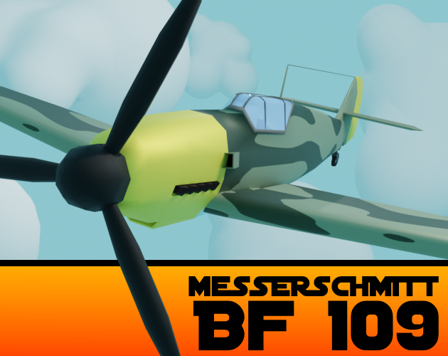 Messerschmitt Bf 109 (Low Poly & Game Ready) by mikobrzu