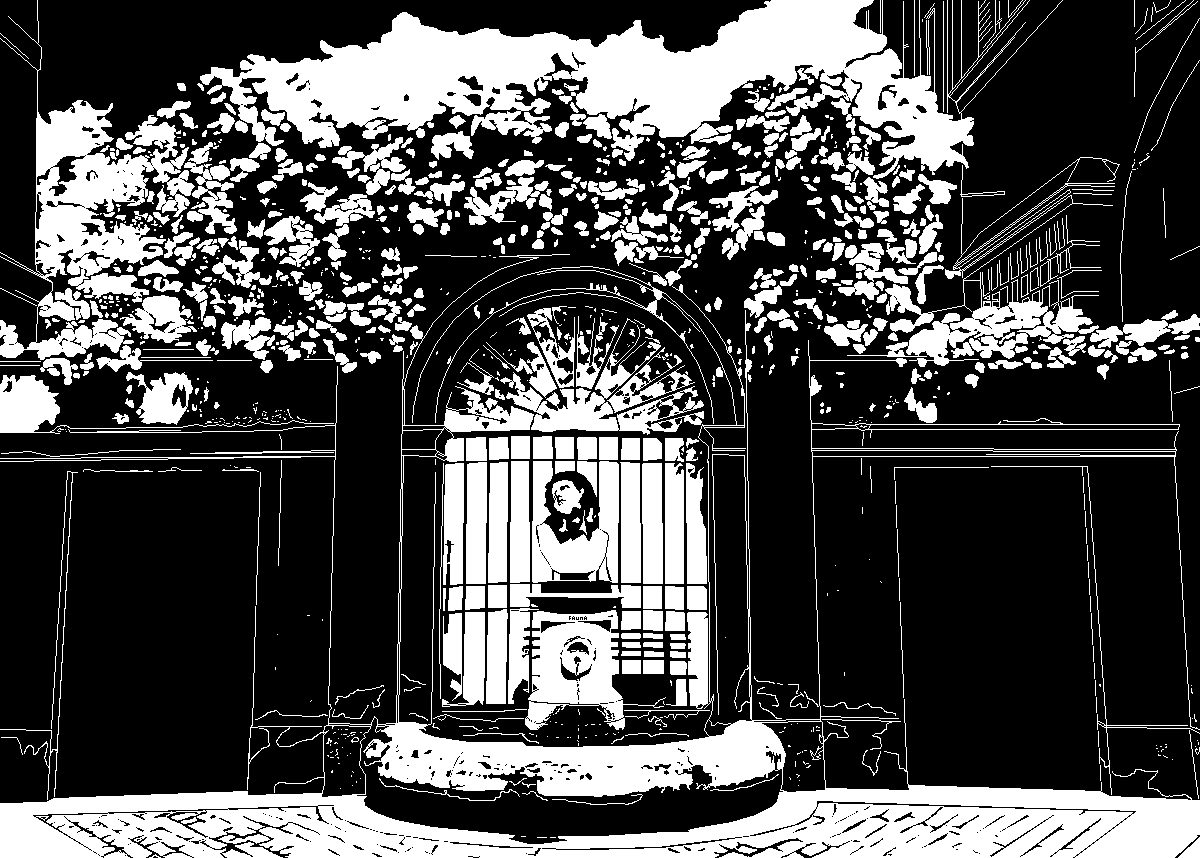 Deity Fauna statue, 1-bit art by trashbukket22 for 1-Bit Art Jam - itch.io