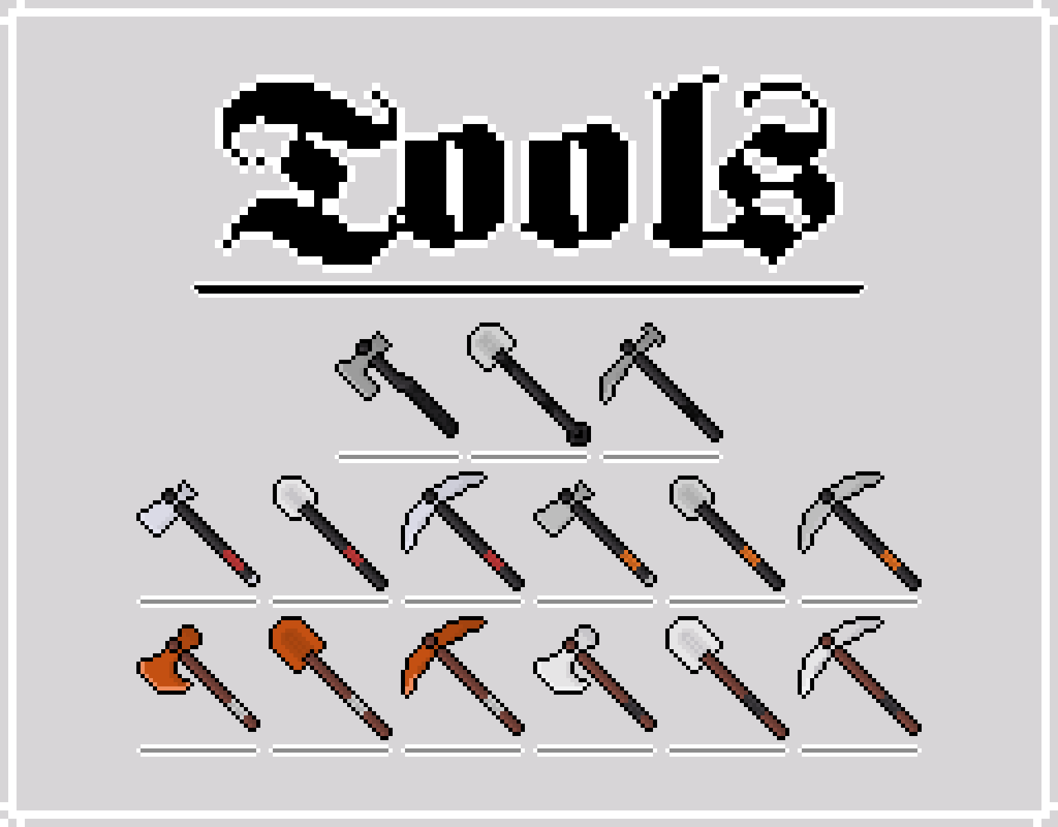 Various Tools 32x32 By Eternal Pixel