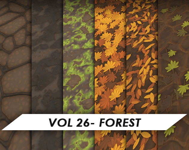 Stylized Textures – Vol 26 – Forest by oleekconder