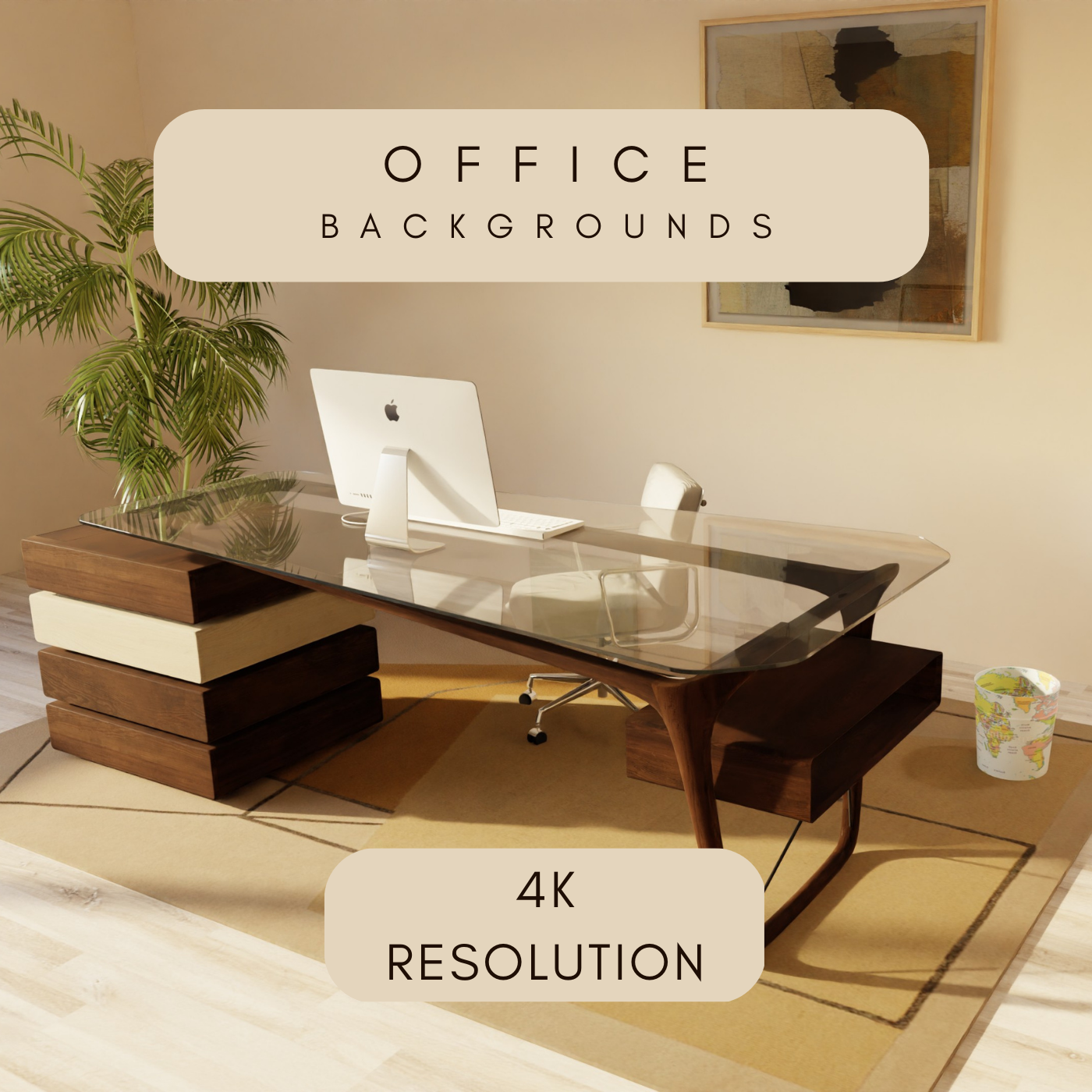 10 Office 4K Backgrounds - Pack I by Thatnewdevgirl