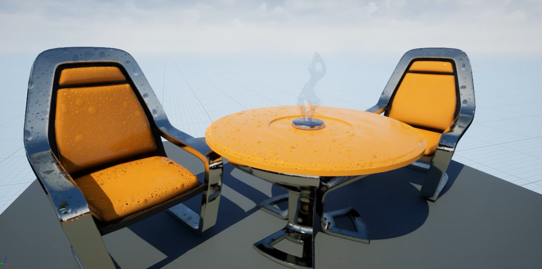 Rain Shader (UE5) by Vincent Geffroy