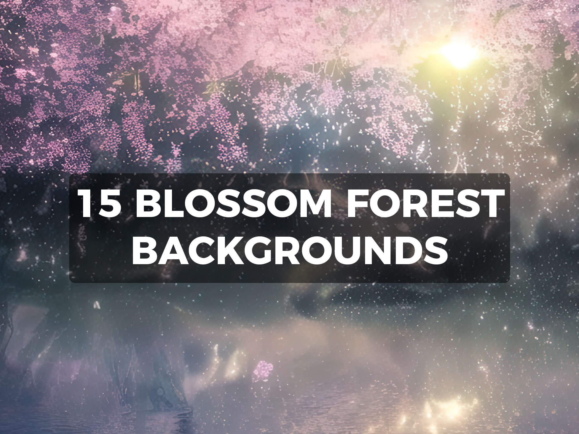 15 Blossom Forest VN Backgrounds CG For Visual Novels by Waifu Avenue