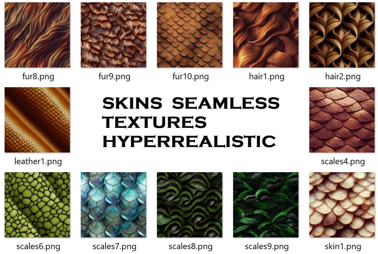 Skin Realistic Textures Pack x25 by vfrabasil