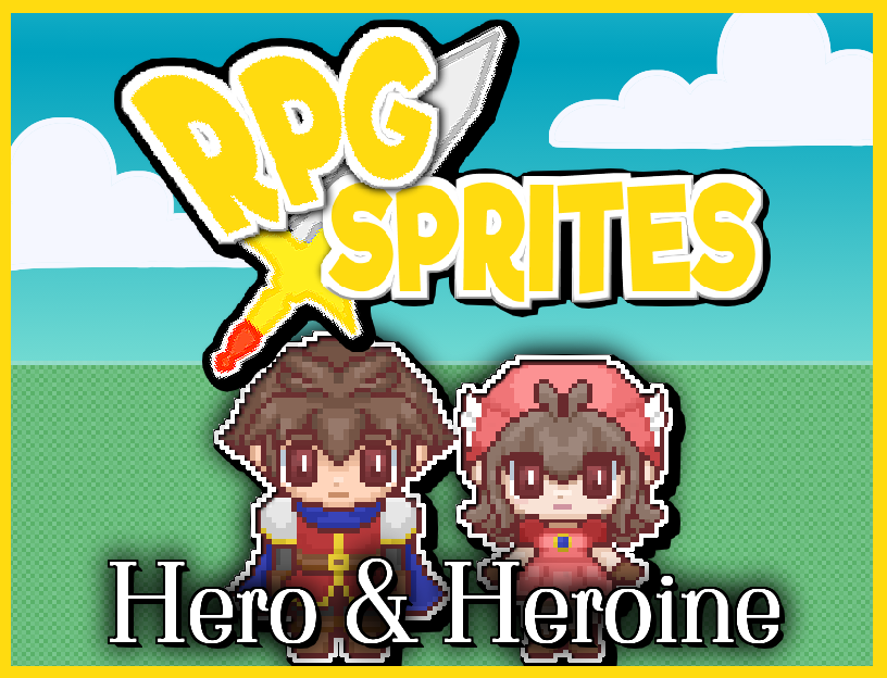 RPG Hero & Heroine Sprites by ladybug_games