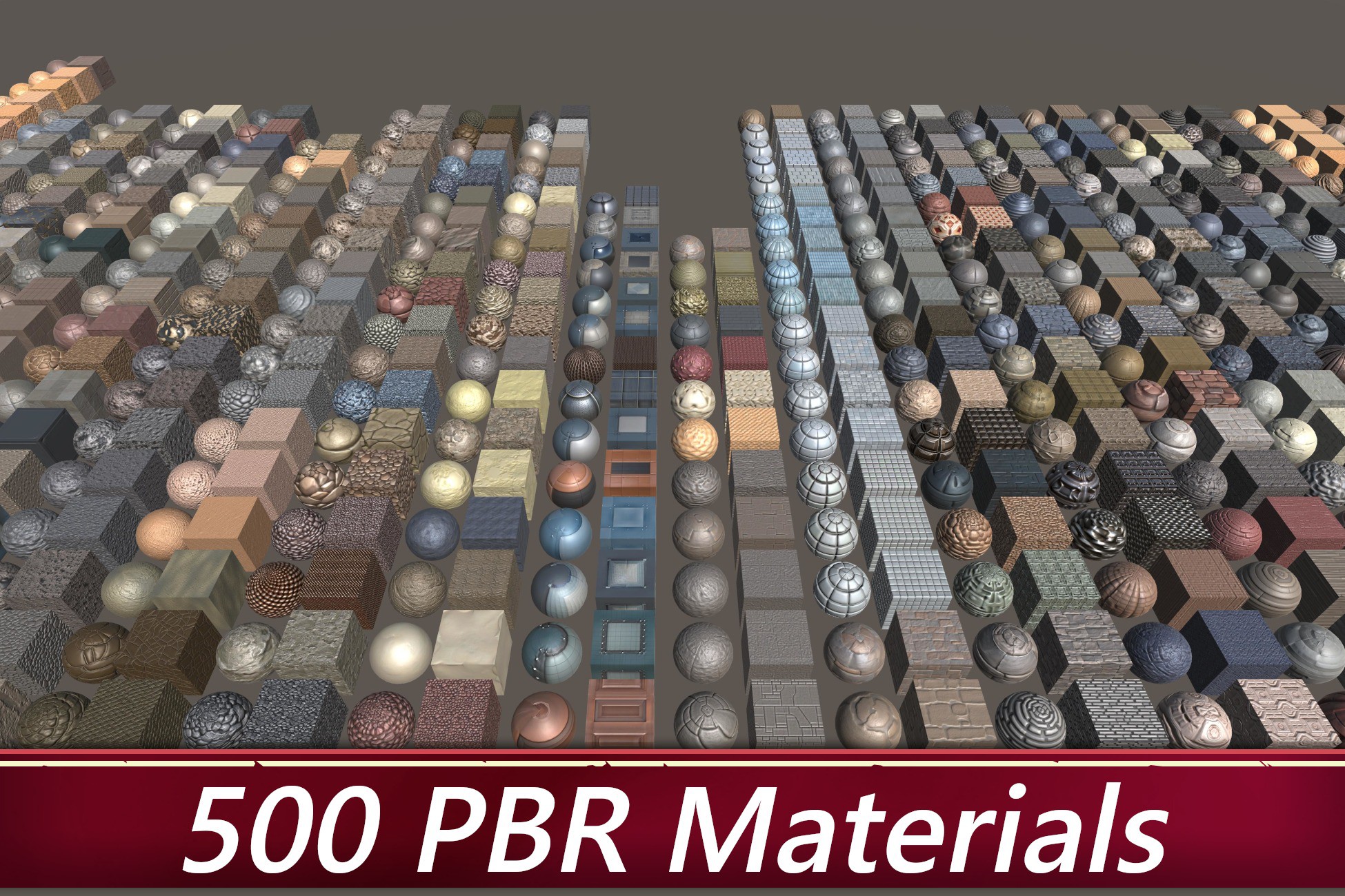 500 PBR Materials/Texture sets by CaptainCatSparrow
