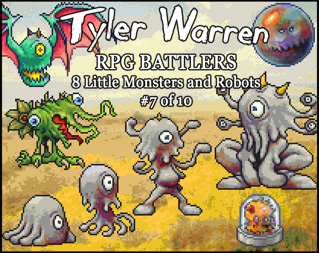 Tyler Warren RPG - 8 Little Monsters and Robots 7 by Tyler Warren RPG ...