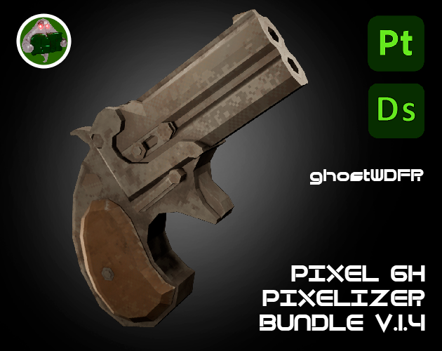 Retro Pixel Filter | GH Pixelizer Bundle V.1.6 for Substance Painter 3D ...