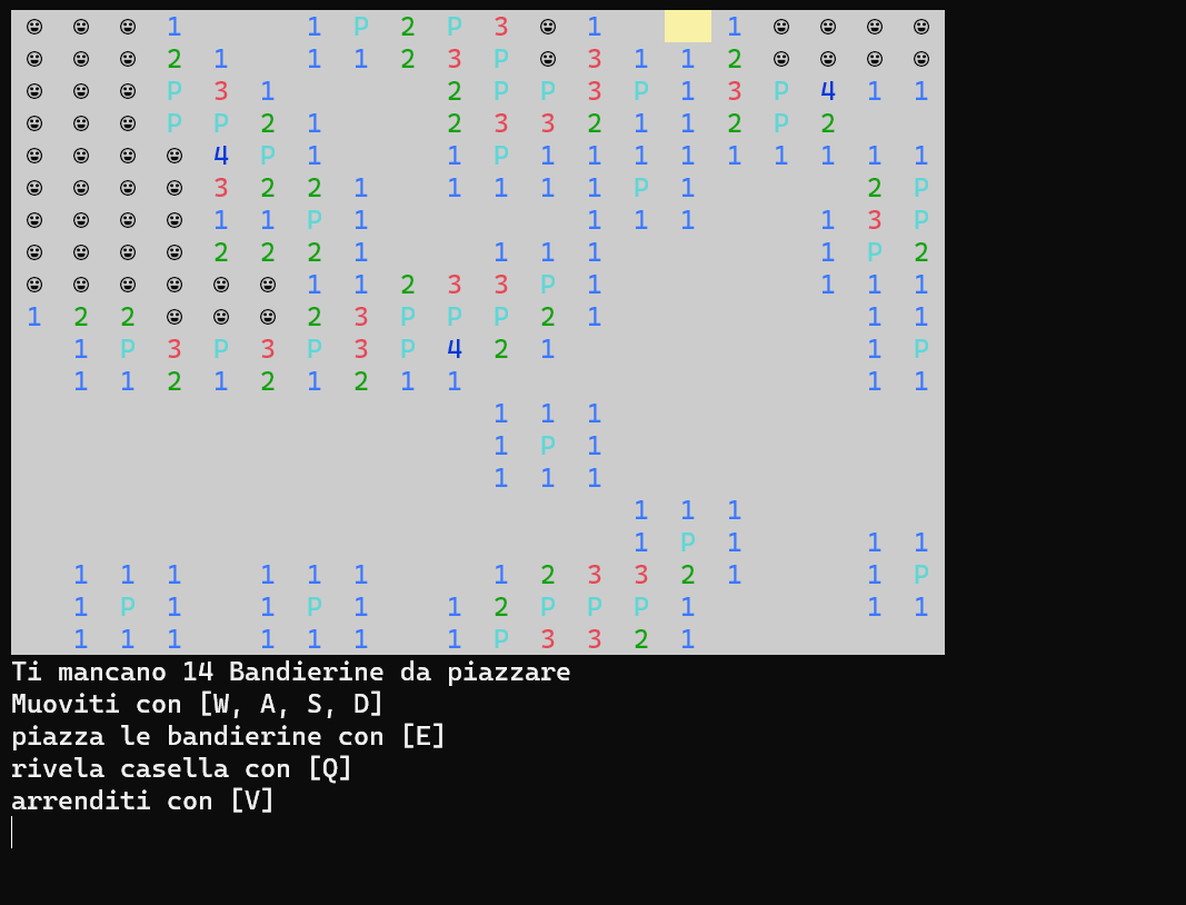 Mine Sweeper for Command Prompt by Alessandro Varisco