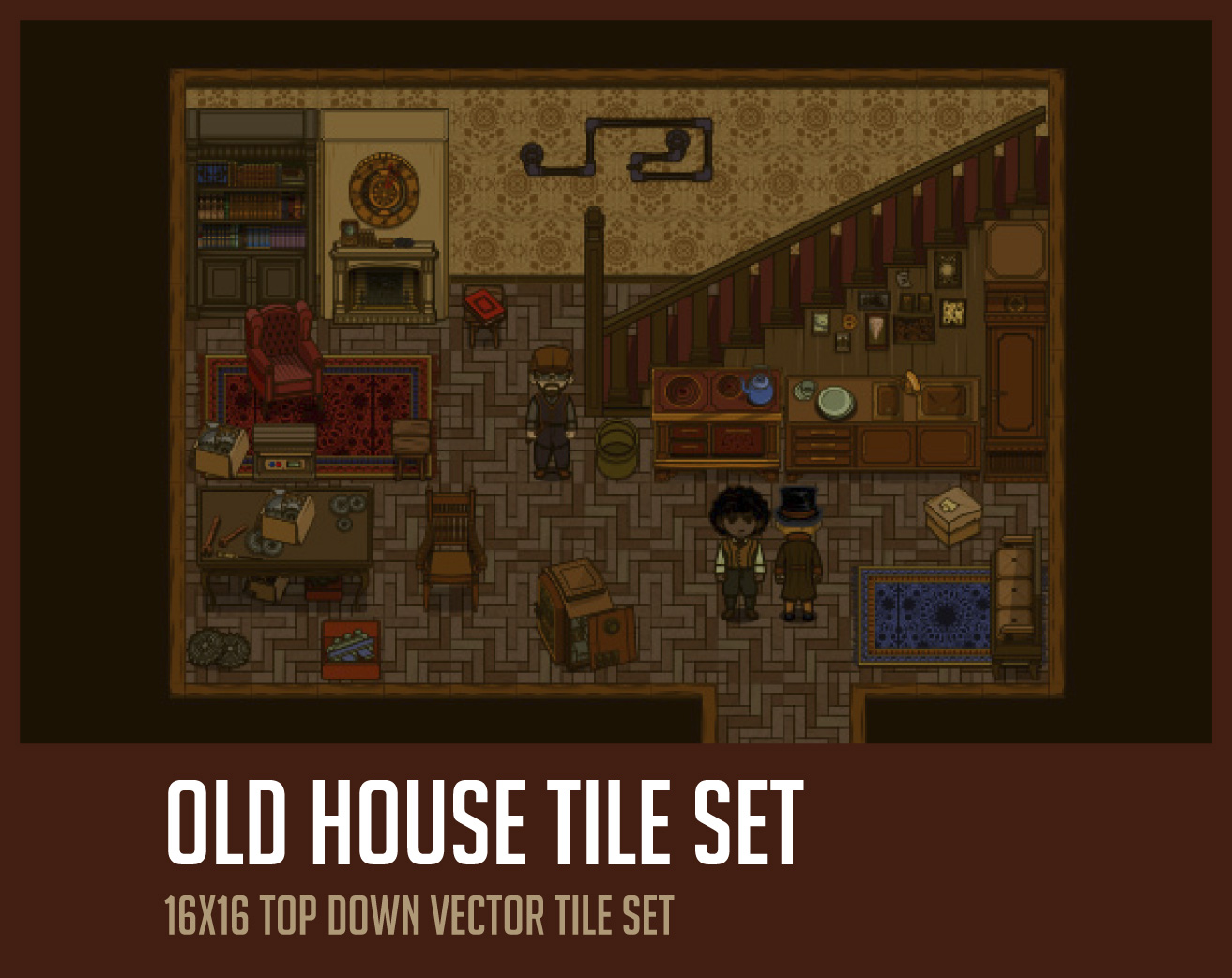 Old House Tile Set by GabrielaTot